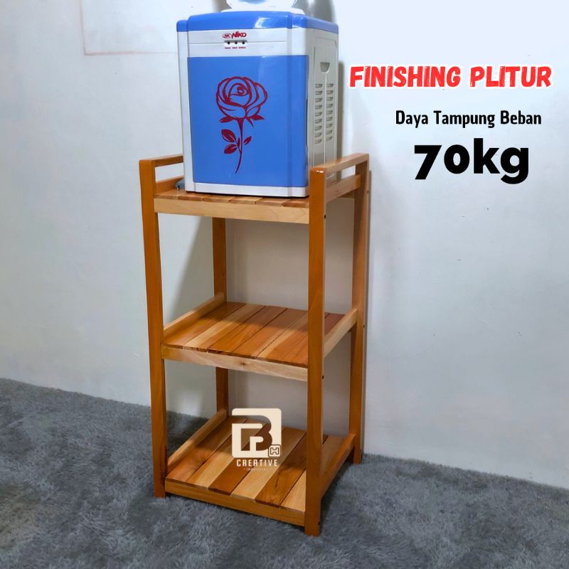Jual FINISHING PLITUR RAK DISPENSER 3 SUSUN RAK SUSUN KAYU | Shopee ...