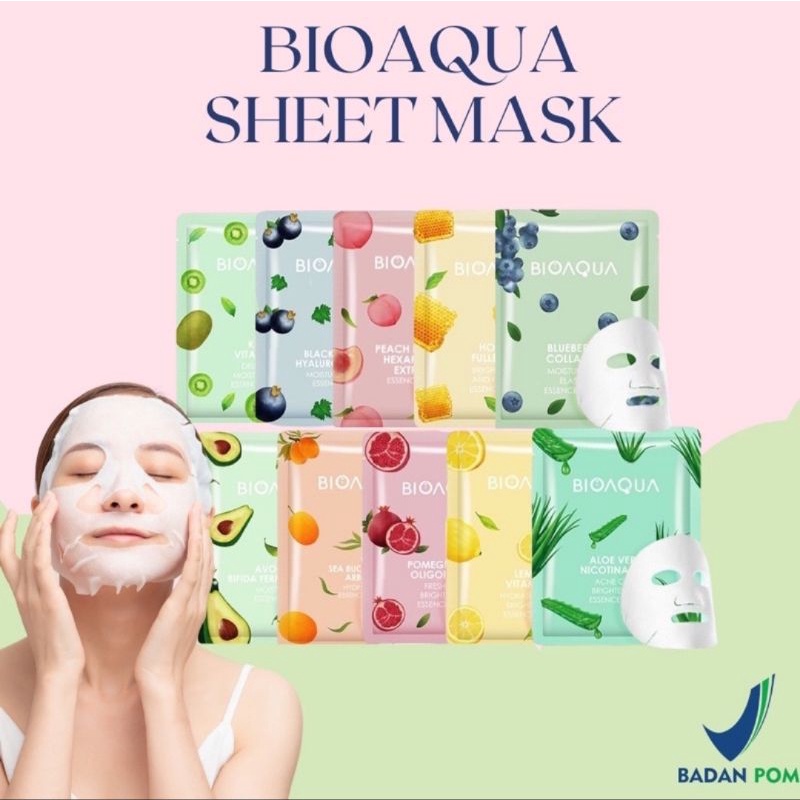 Jual BiOAQUA SHEET MASK MIX VARIANS | Shopee Indonesia