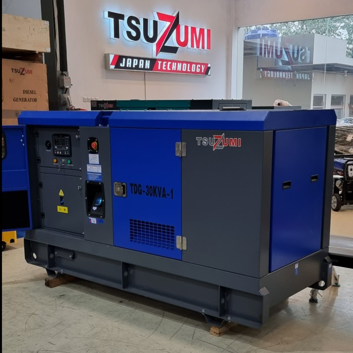 Jual Genset 30 kva 1 phase Silent TSUZUMI Hasseiki Diesel TDG30-1 | Shopee Indonesia