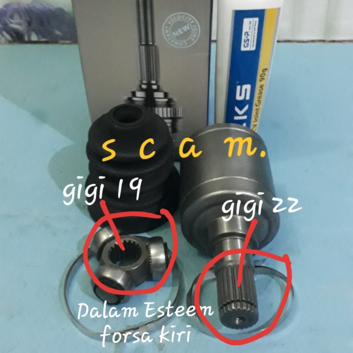 Jual Ori Cv Joint Dalam As Roda Depan Dalam Kiri Suzuki Forsa Esteem Terbaru | Shopee Indonesia