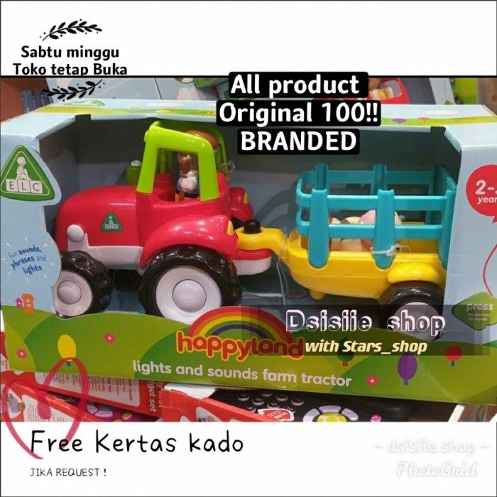 Jual New Ori Elc Happyland Light And Sounds Farm Tractor Original ...