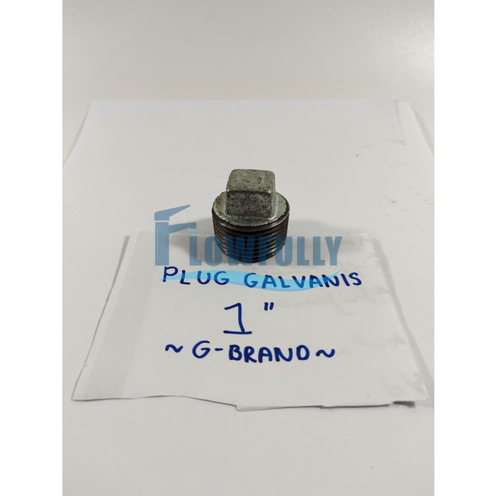 Jual PLUG BESI GALVANIS 1 INCH G BRAND TUTUP SUMBAT DRAT LUAR 1 DIM ...