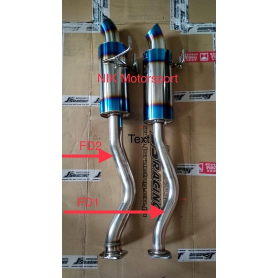 Jual JS Racing Muffler Honda Civic FD2 Bolt-on Original Japan | Shopee ...
