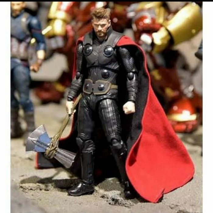 Jual Baru Shf Figuarts Marvel Avengers Infinity Wars Thor God Thunder ...