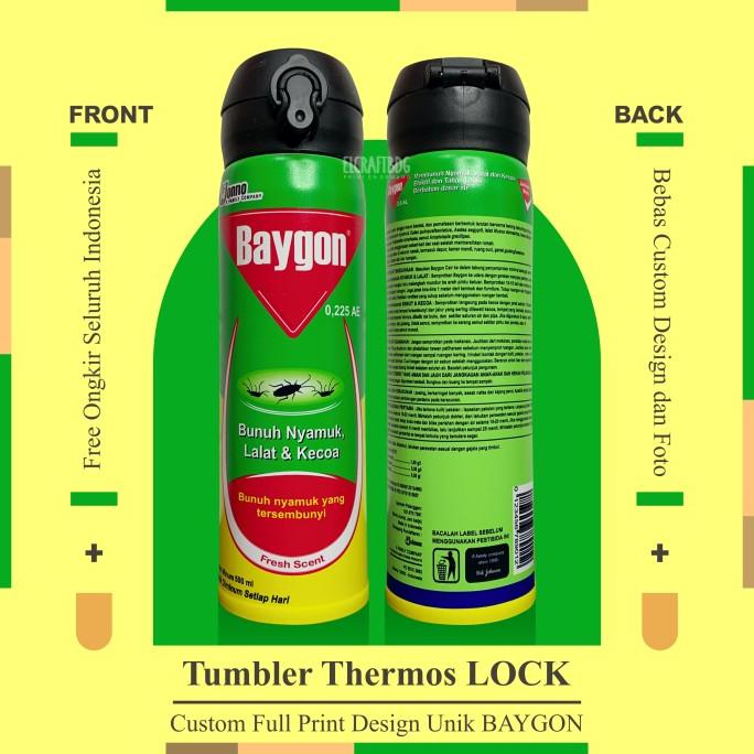 Jual TUMBLER CUSTOM UNIK BAYGON - BOTOL MINUM 500 ML | Shopee Indonesia