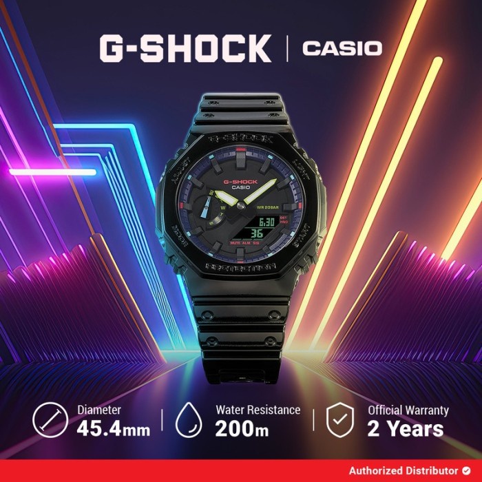 Jual [READY INSTANT] G-shock Jam Tangan Pria Original GA-2100RGB-1ADR ...