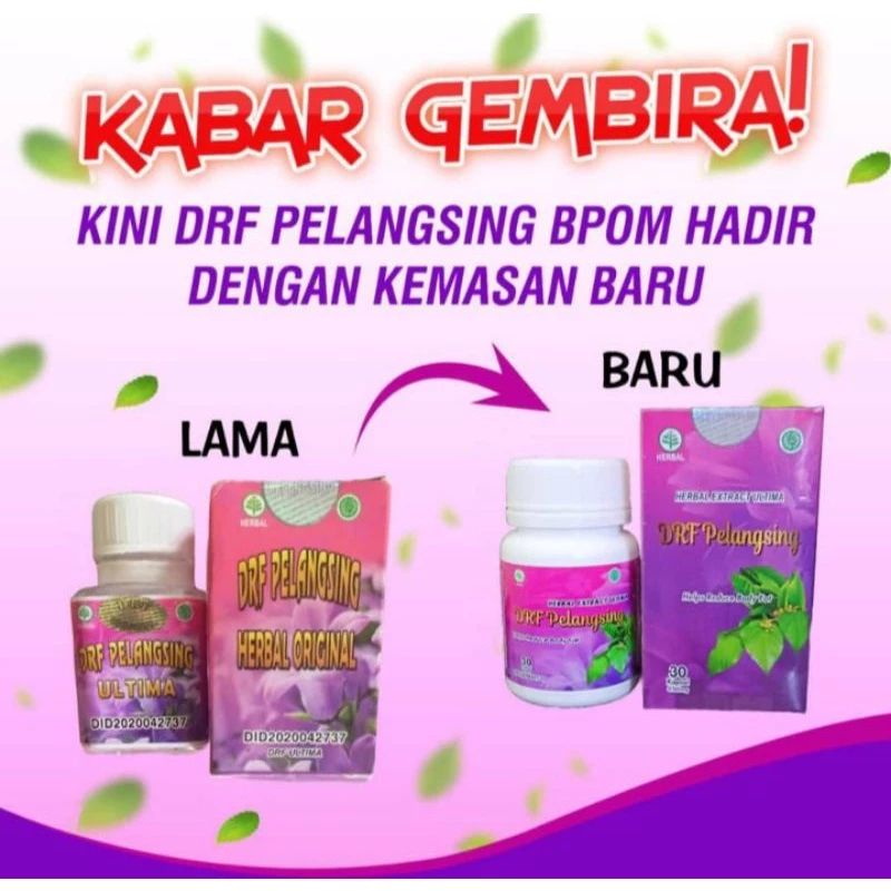 Jual DRF Pelangsing ULTIMA TERBARU/Khusus perut/Gemuk sehat/Herbal BPOM ...