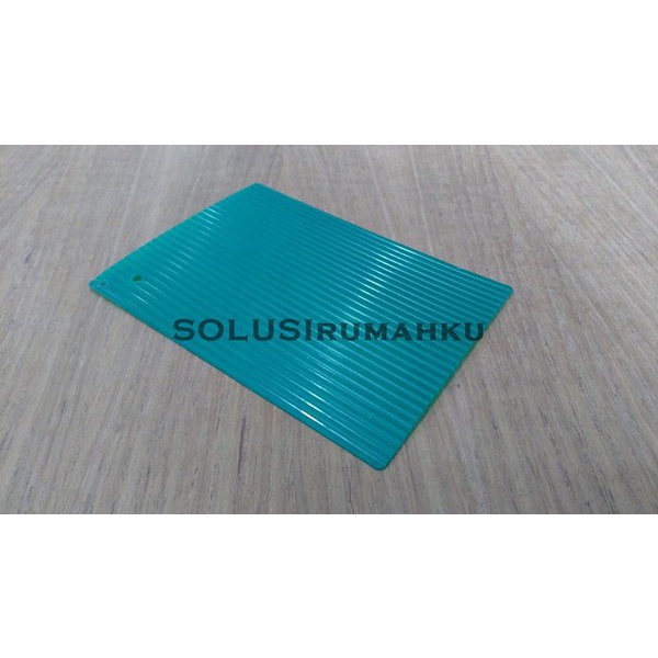 Jual Jual 1 Meter Plastik Fiber Pagar Motif Garis Hijau Plat Tutup ...