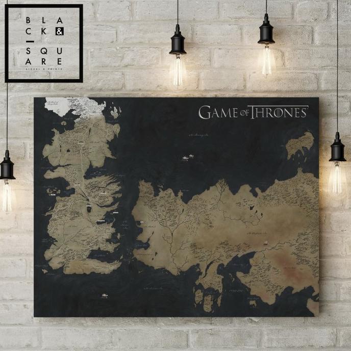 Jual Game of Thrones Season 8 Poster - Map & Artwork HD - Size A2 ...