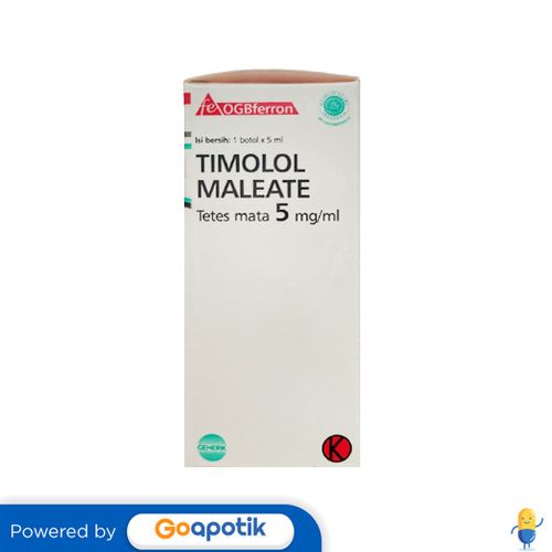 Jual TIMOLOL MALEATE OGB FERRON 5 MG/ML TETES MATA 5 ML | Shopee Indonesia