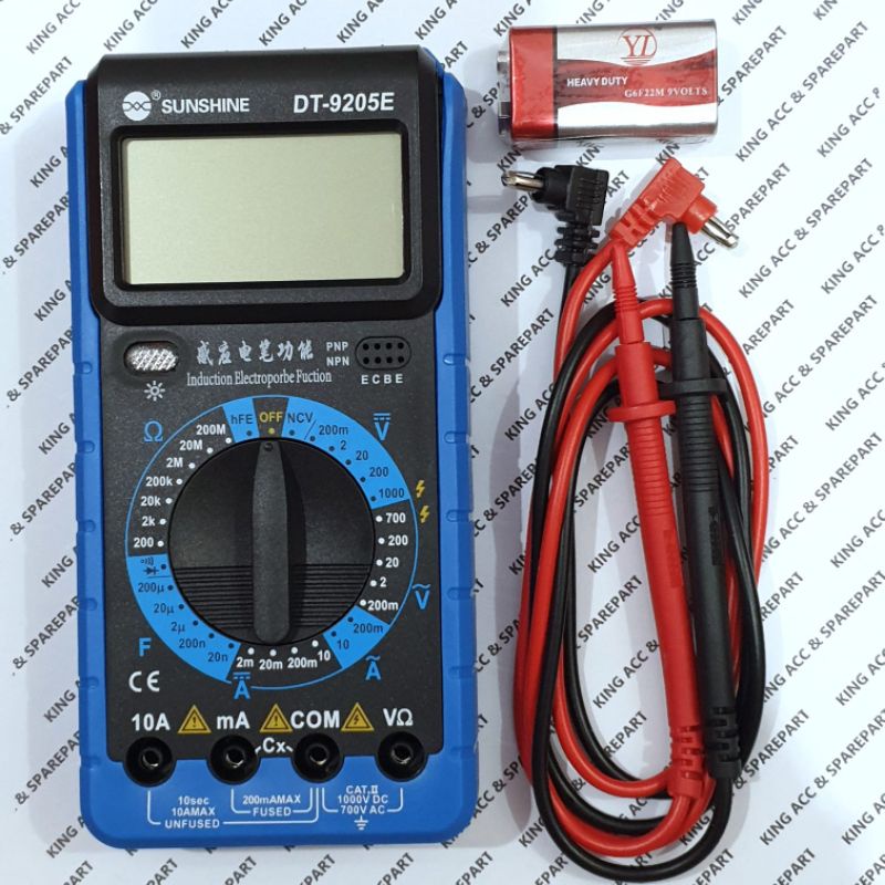 Jual MULTITESTER DIGITAL SUNSHINE DT-9205E BIG | Shopee Indonesia