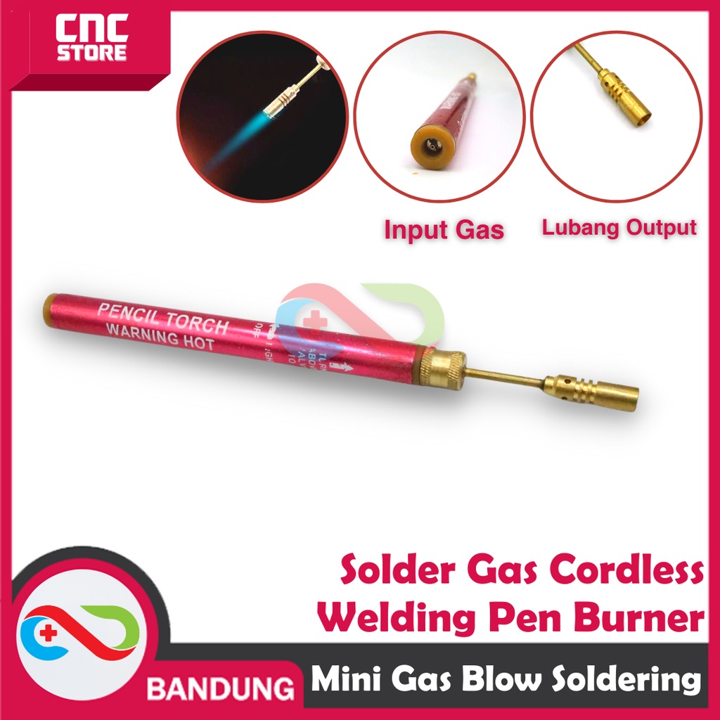 Jual MINI GAS BLOW TORCH SOLDERING SOLDER GAS CORDLESS WELDING PEN ...