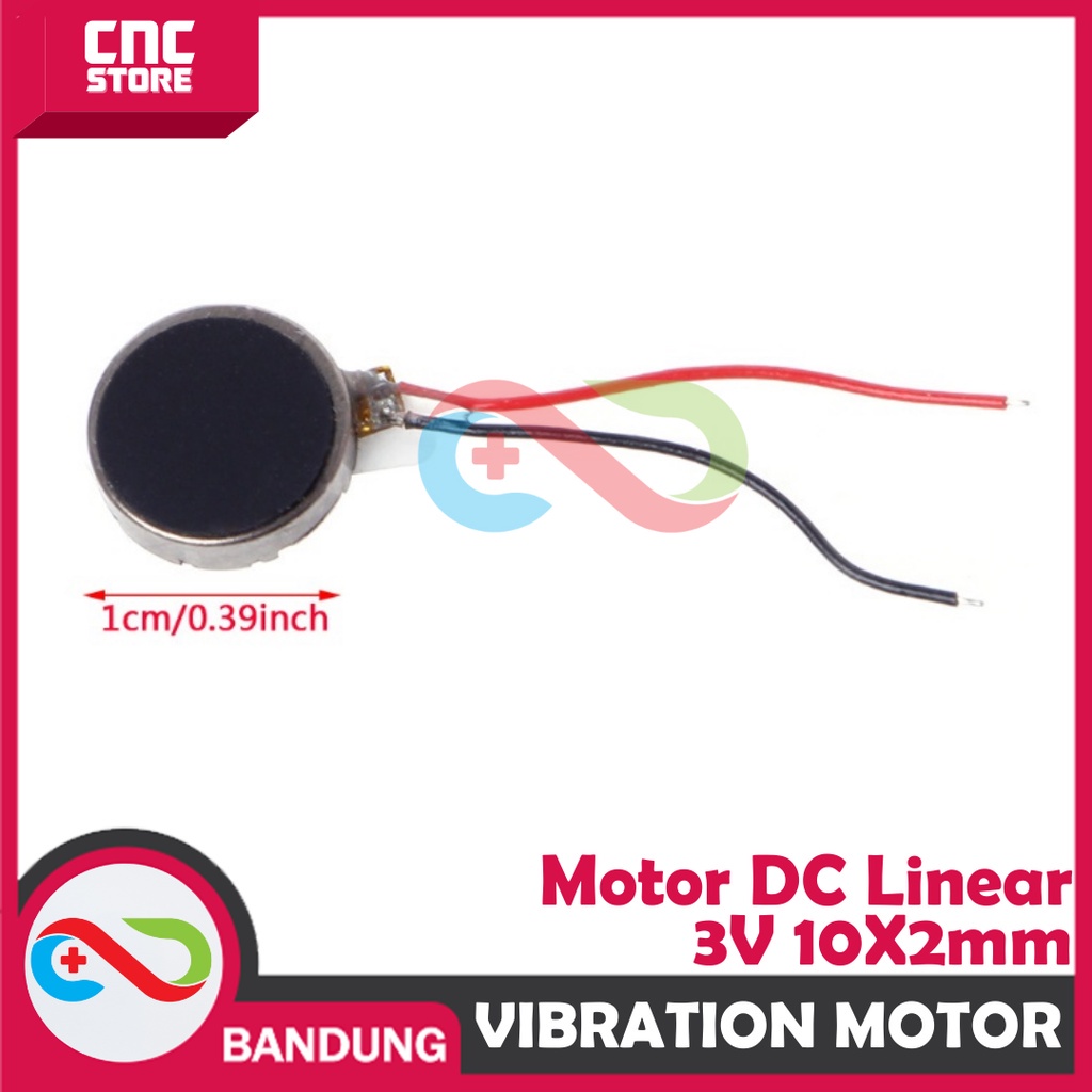 Jual VIBRATION MOTOR 3V 10X2MM MICRO DC LINEAR VIBRATOR FLAT MOTOR ...