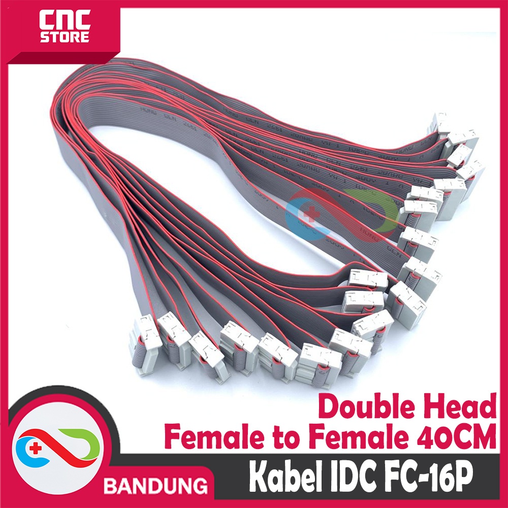 Jual KABEL FC-16P JTAG IDC DOUBLE HEAD FEMALE TO FEMALE 40CM ABU FOR ...