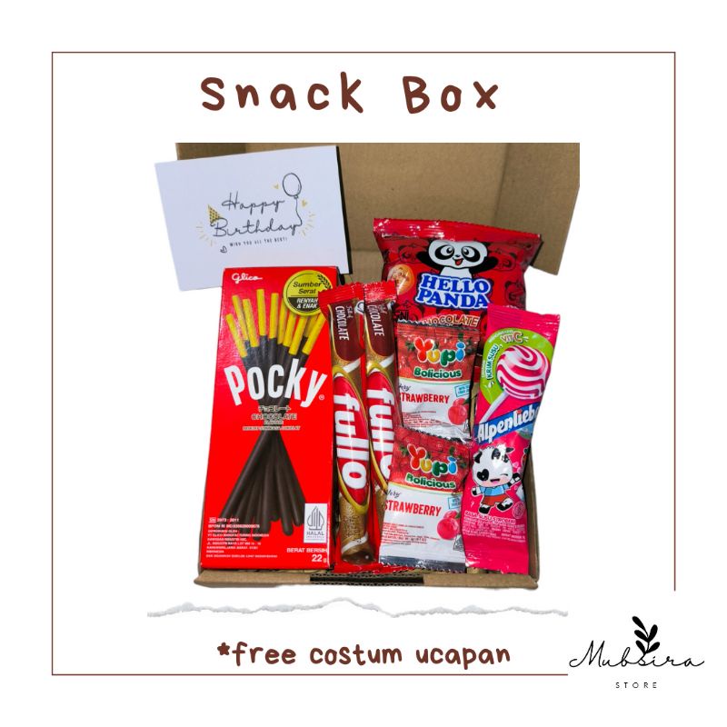Jual SNACK BOX HAMPERS SNACK CEMILAN KADO ULANGTAHUN MURAH GIFT BOX ...