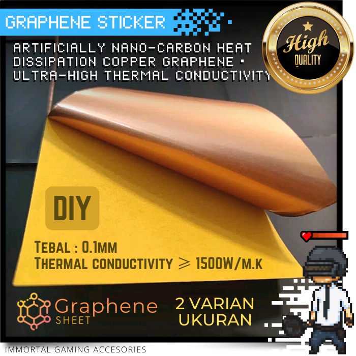 Jual Big Sale♪[IM] Graphene Copper Sheet Thermal Sticker Graphite for ...