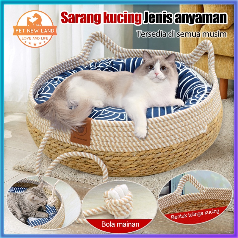Jual Tempat Tidur Kucing Rotan Tempat Tidur Kucing Tingkat Rotan Asli ...
