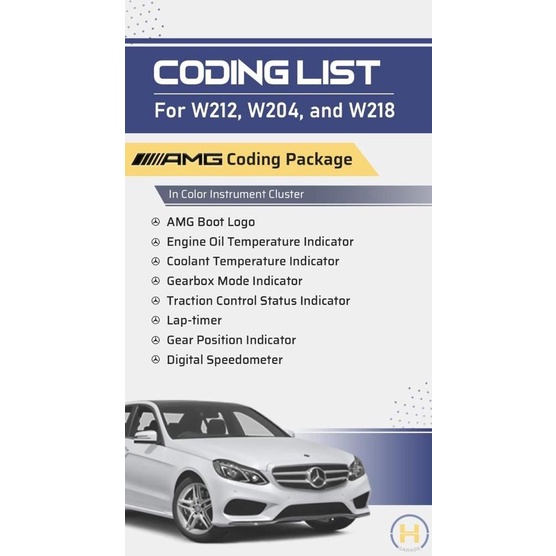 Jual Paket Coding AMG Menu Mercedes Benz W204 / W212 / W218 Speedo Berwarna | Shopee Indonesia
