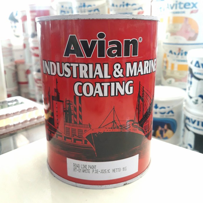 Jual Promo Cat Avian Industrial Dan Marine Coating / Cat Jalan / Cat Kapal 1 Kg | Shopee Indonesia