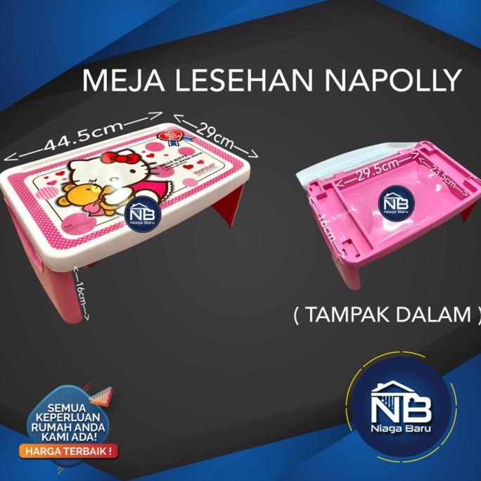 Jual LAP DESK MEJA LIPAT BELAJAR ANAK LESEHAN KARAKTER HELLO KITTY PINK ...