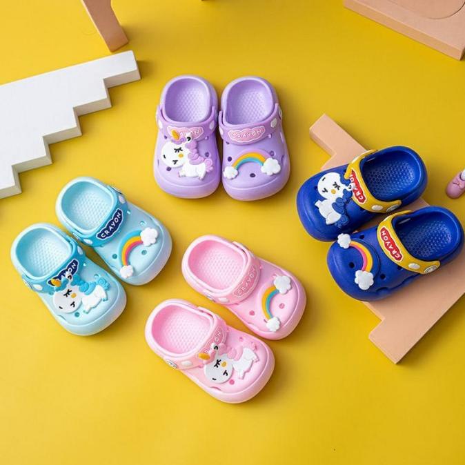 Jual Unicorn En Friends Sepatu Sandal Karet Anak Karakter Cute Sendal ...
