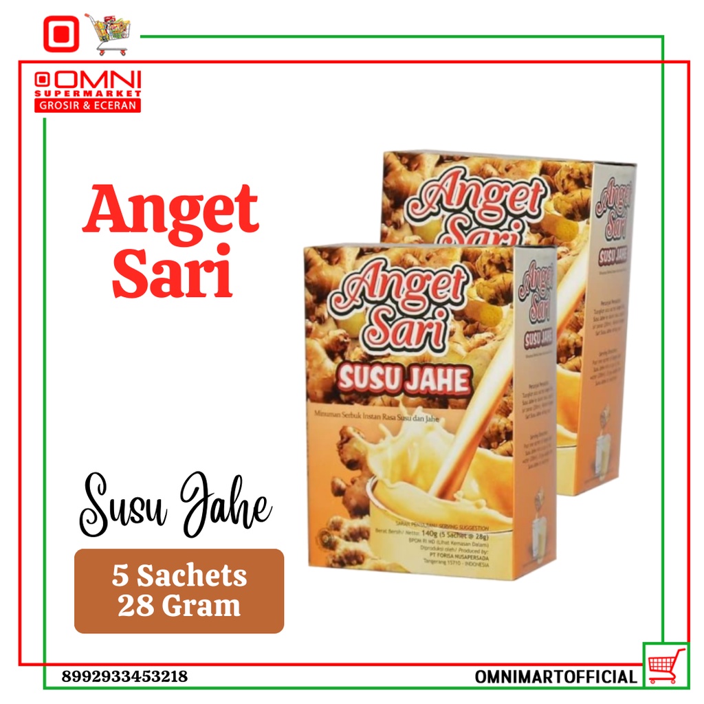 Jual ANGET SARI SUSU JAHE BOX BUBUK 140 GR ISI 5 SACHETS | Shopee Indonesia