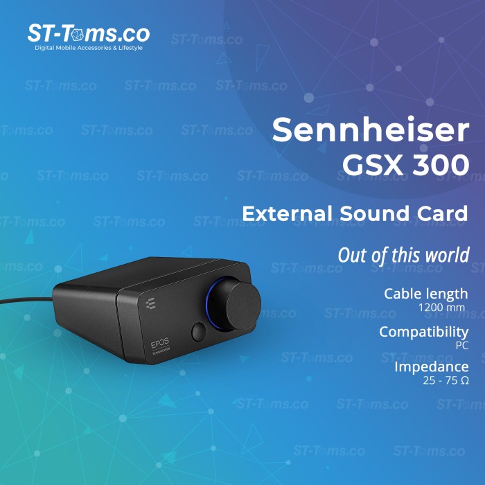 Jual Epos Sennheiser Gsx 300 / Gsx300 / External Usb Sound Card Dac ...