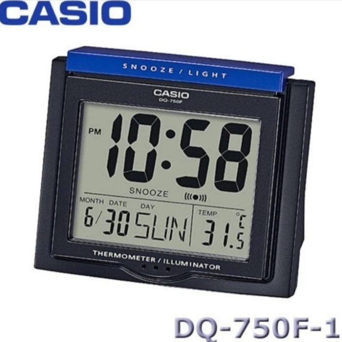 Jual Promo Casio Jam Meja Dq 750 F Digital Clock Auto Calendar | Shopee ...