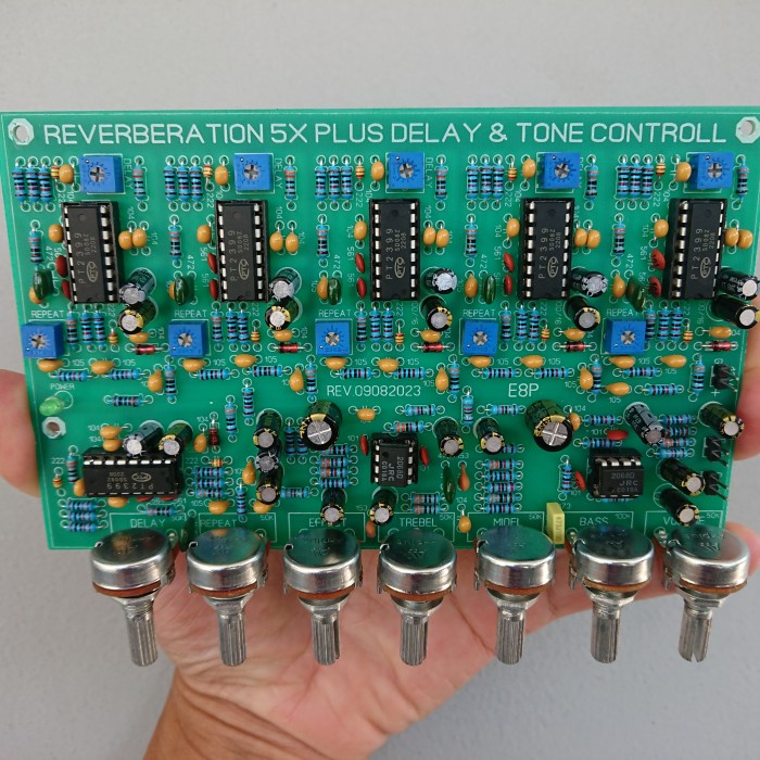 Jual Kit Reverb 5X Plus Delay Dan Tone Control Singgel Suply | Shopee ...