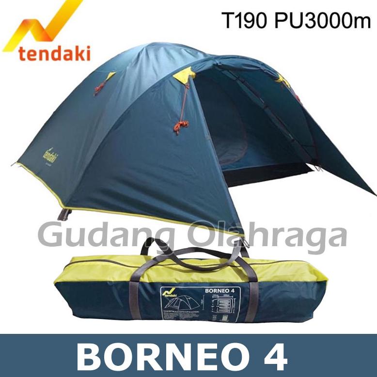 Jual Tenda Tendaki Mis BORNEO 4 / Tenda Camping Dome 4 Orang Double ...