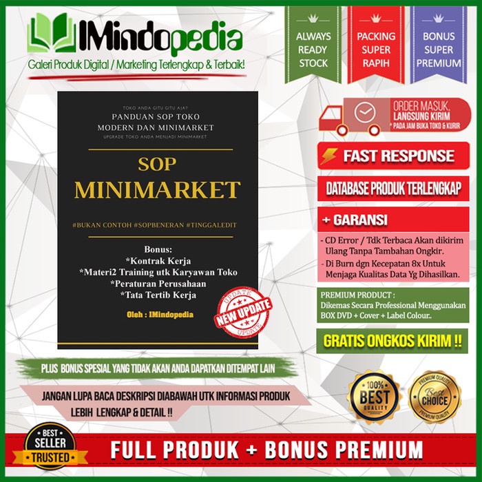 Jual SOP MINIMARKET RETAIL MODERN + FLOWCHART + NUS | Shopee Indonesia