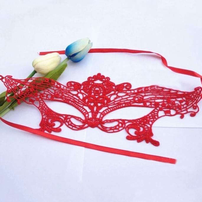 Jual Topeng Pesta Topeng Wanita - New Mask Party Halloween - Merah ...