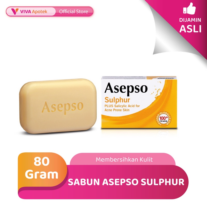 Jual Sabun Asepso Sulphur (80 Gram) | Shopee Indonesia