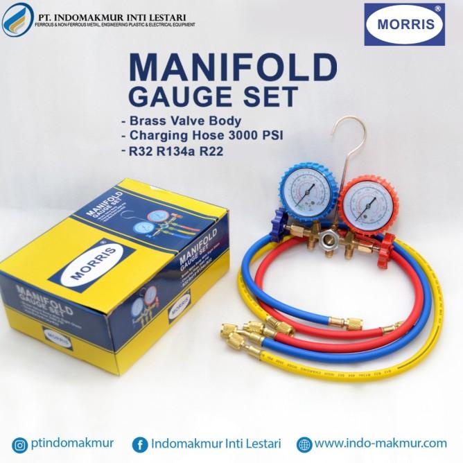 Jual Manifold Morris Double Gauge Set Freon Ac R22 R32 R134A | Shopee Indonesia