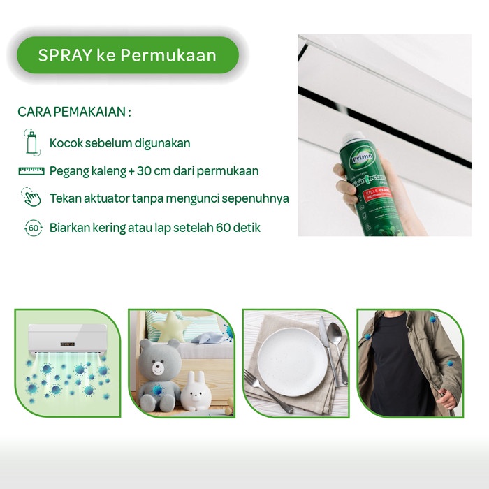 Jual PRIMO Disinfectant Spray Eucalyptus 500 mL | Shopee Indonesia