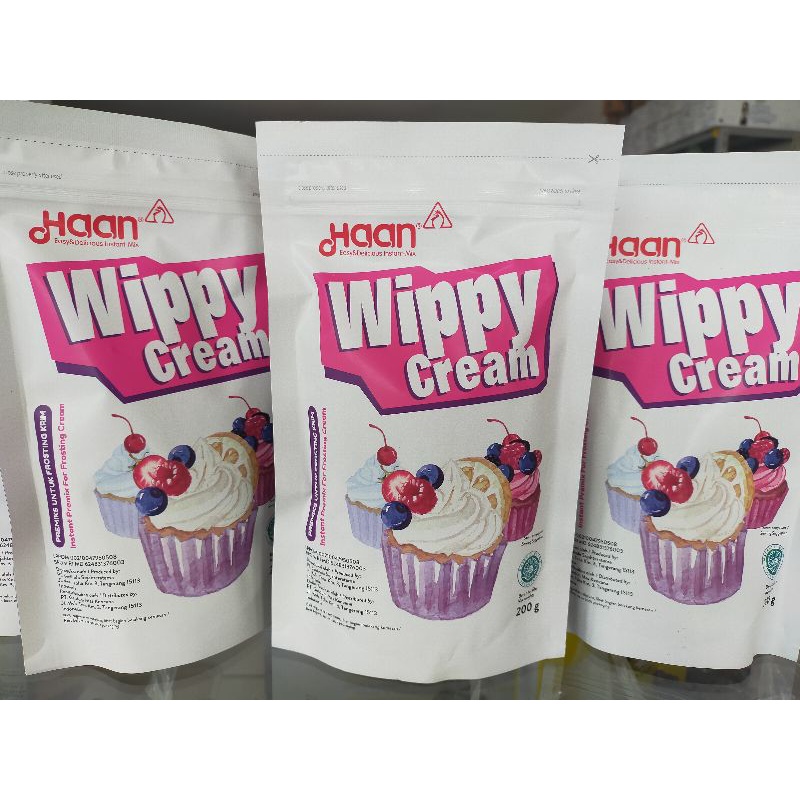 Jual Haan Whippy Cream / Whipping Cream Bubuk Instant / Whipped Cream ...