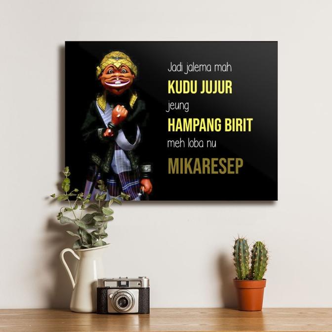 Jual {{{{{{] Poster Quotes Sunda Jujur Hampang Birit - Dekorasi Hiasan ...