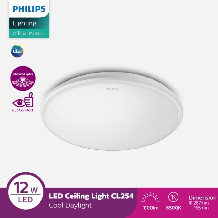 Jual Philips Lampu Ceiling CL254 LED 12W 65K - Putih | Shopee Indonesia
