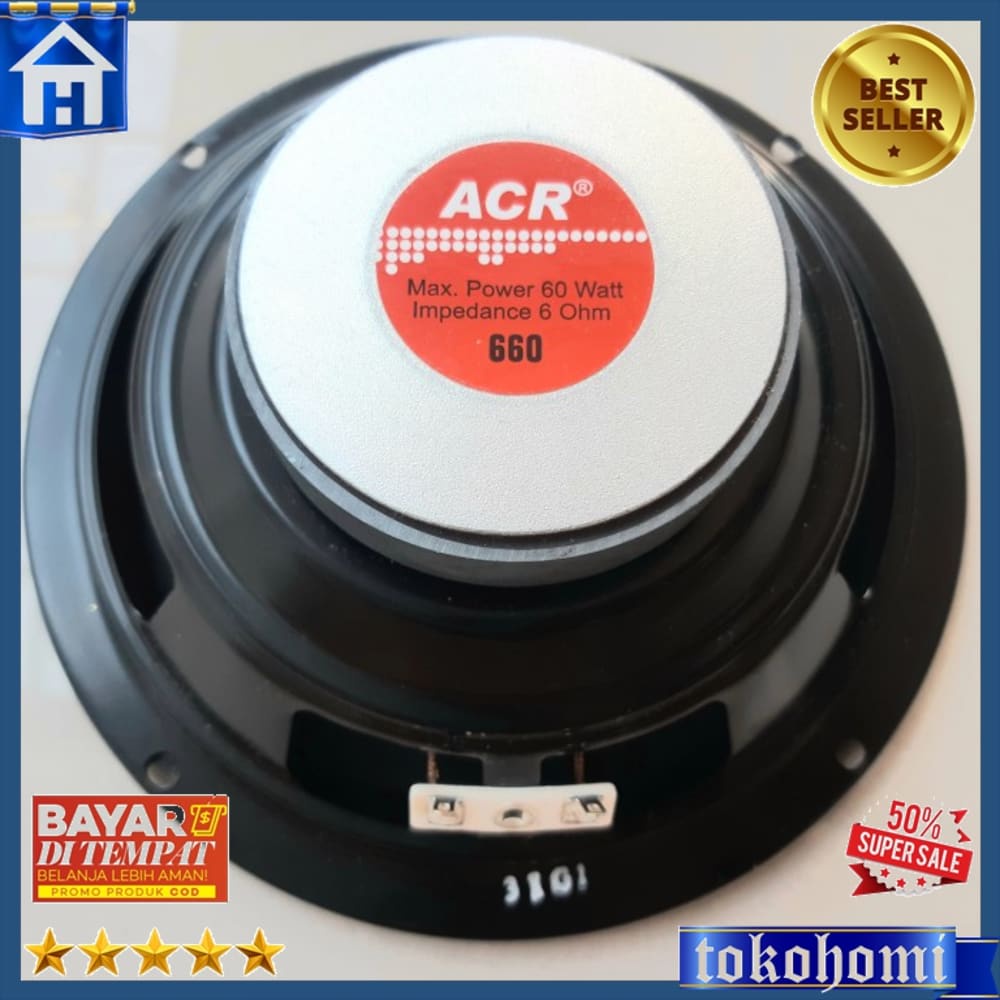 Jual Acr 660 Speaker 6 Inch Woofer Acr 660 60 Watt | Shopee Indonesia