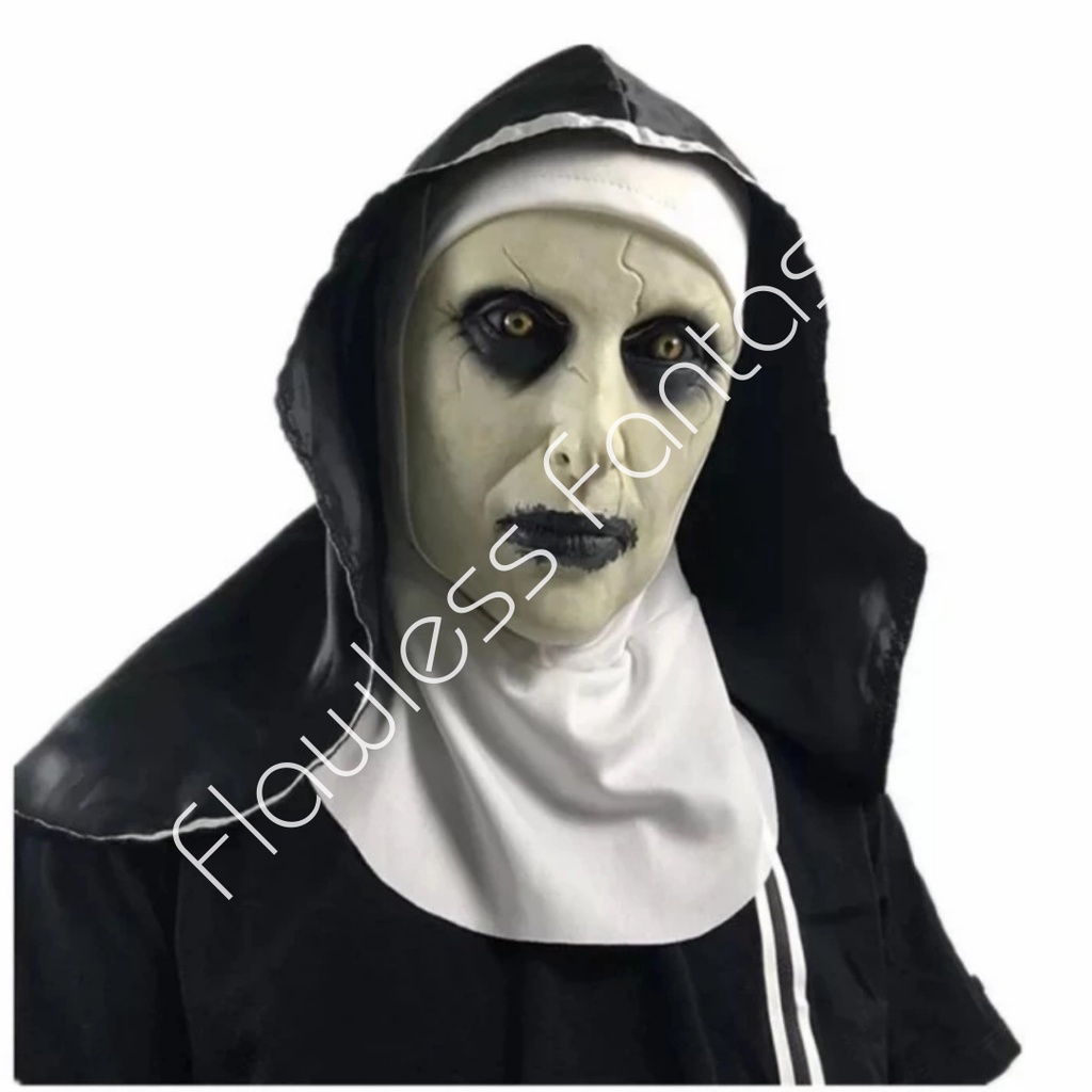 Jual Halloween Biarawati The Nun Horror Movie Topeng Seram Valak Diam ...