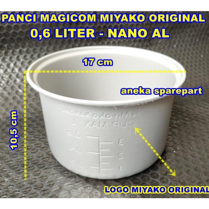 Jual ] PANCI RICE COOKER MAGICOM MIYAKO MCM 606 NANO AL 0,6 LITER ...