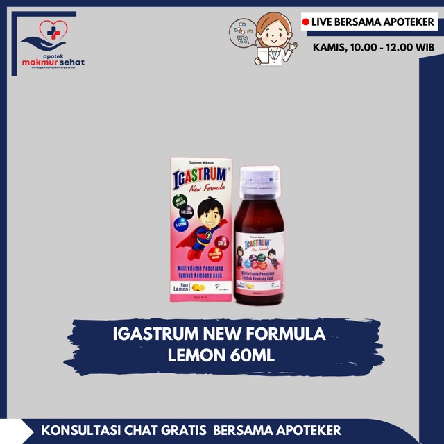 Jual IGASTRUM NEW FORMULA Lemom 60 ML | Shopee Indonesia