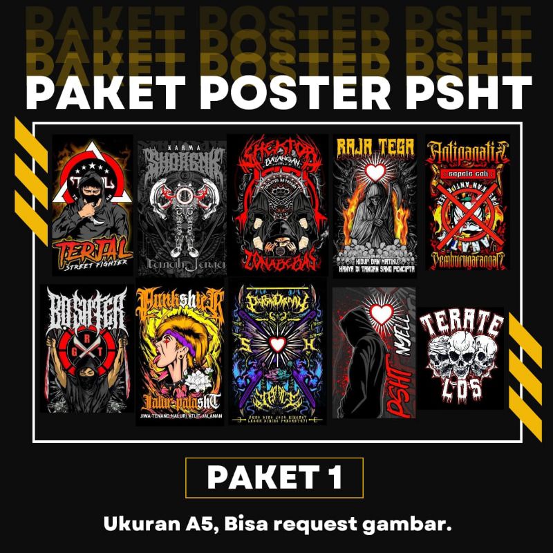 Jual POSTER PSHT MURAH - POSTER DINDING PSHT | Shopee Indonesia