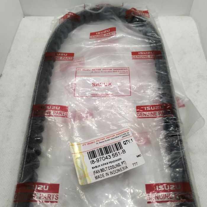 Jual Spare Part Fan Belt Cooling Tali Kipas Alternator Isuzu Nkr Nlr 55 Ori Kode Chit311 ...