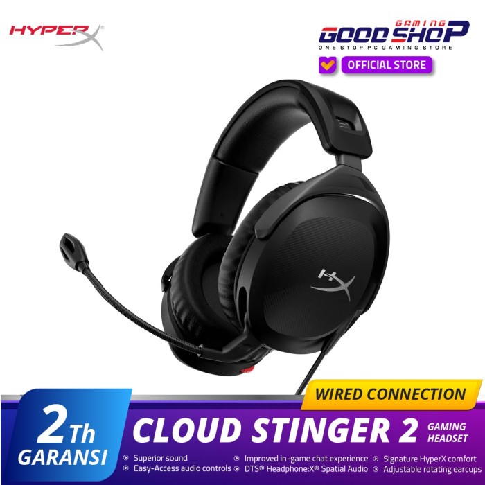 Jual Hyperx Cloud Stinger 2 Wired Black - Headset | Shopee Indonesia