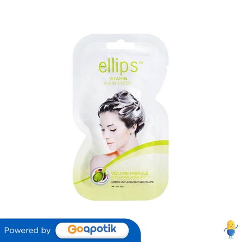 Jual ELLIPS HAIR MASK VOLUME MIRACLE SACHET 20 GRAM | Shopee Indonesia