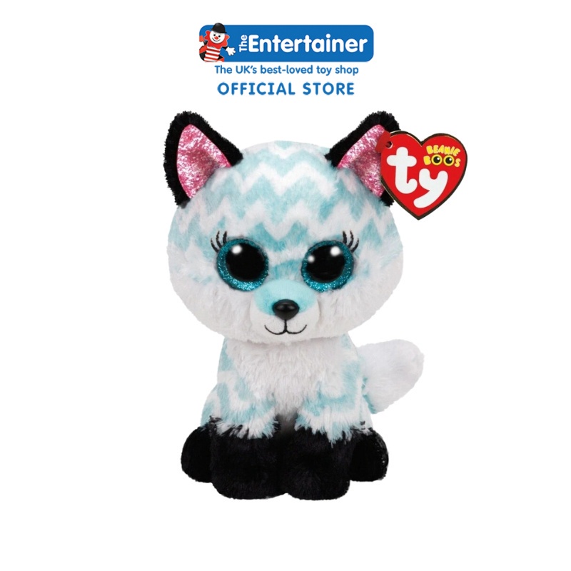 Jual TY Toys Beanie Boos Atlas Aqua Fox Medium - Mainan Boneka Hewan ...