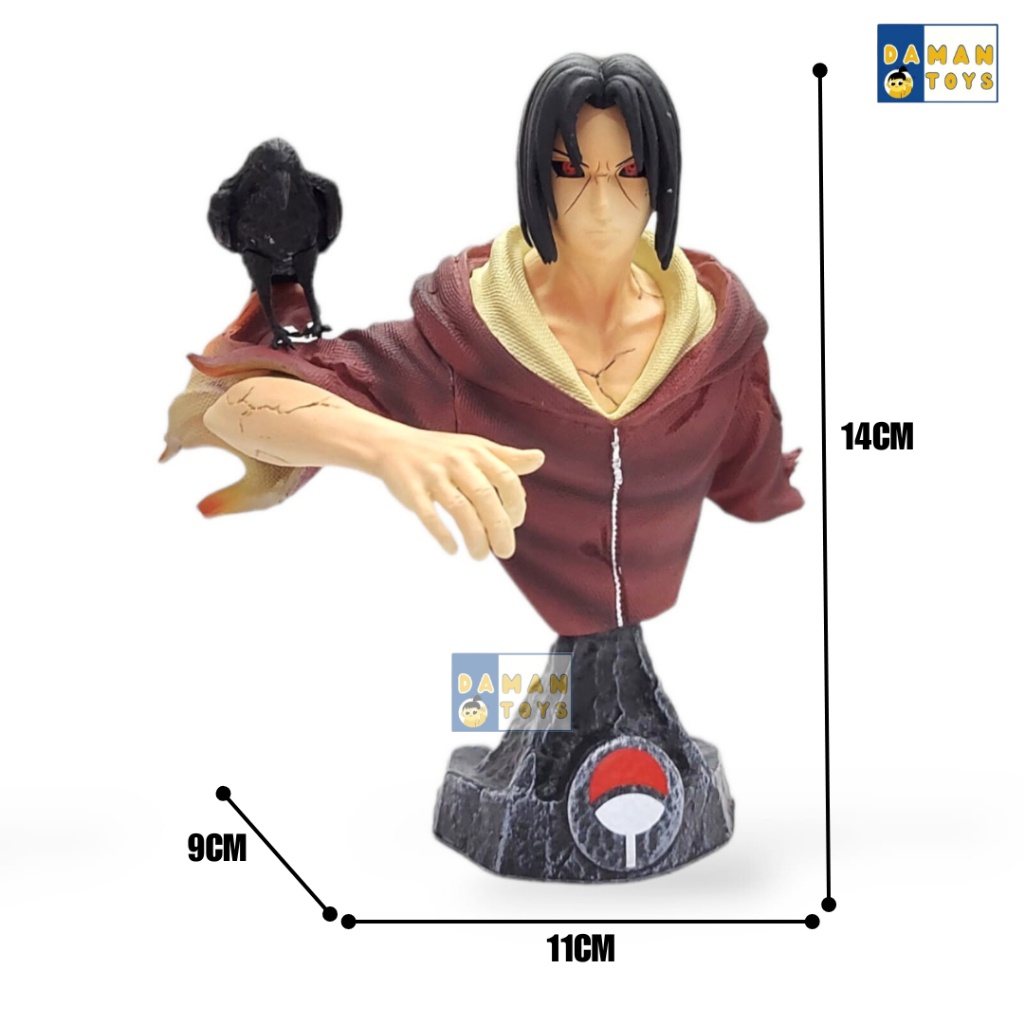 Jual Pajangan Figura Itachi Uchiha Obito Hokage Madara Half Body Naruto ...