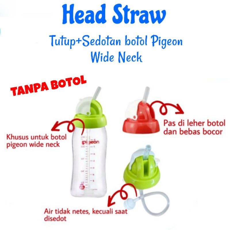 Jual Tutup Botol Susu Sedotan Botol Susu Wide Neck dengan Selang dan ...