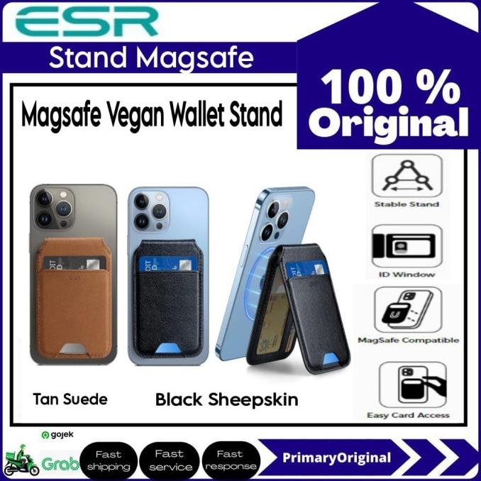 Jual Stand Leather Wallet Vegan Esr Halolock Magsafe Wallet Stand Terbaik | Shopee Indonesia